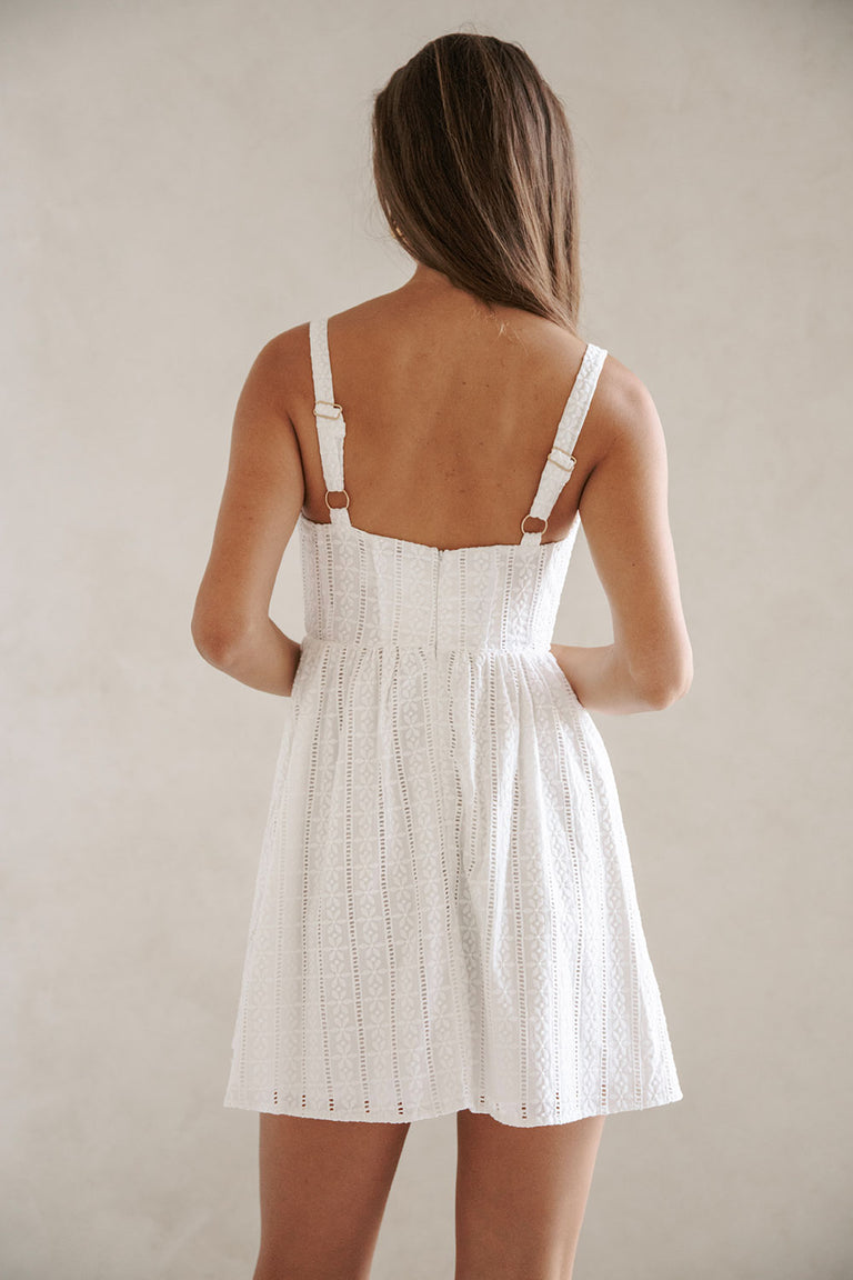 Laurenne Mini Dress - White – SABO