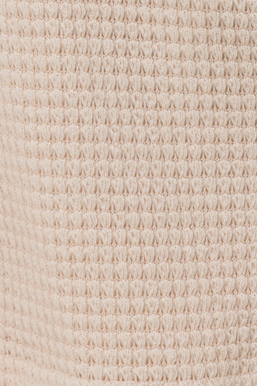 Emel Waffle Top - Beige – SABO