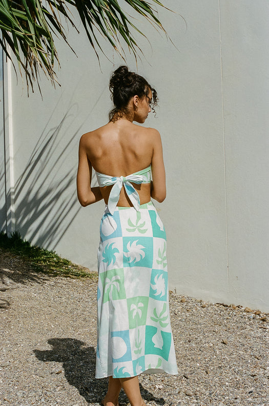 Strapless Talullah Midi Dress - Green – SABO