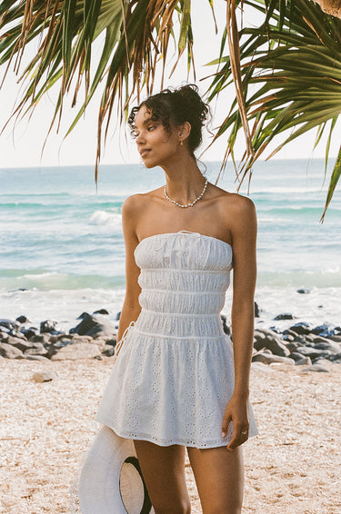 Gabbi Mini Dress - White – SABO
