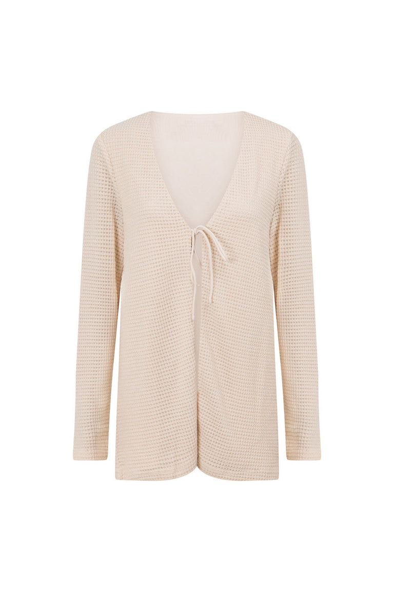 Emel Waffle Top - Beige – SABO