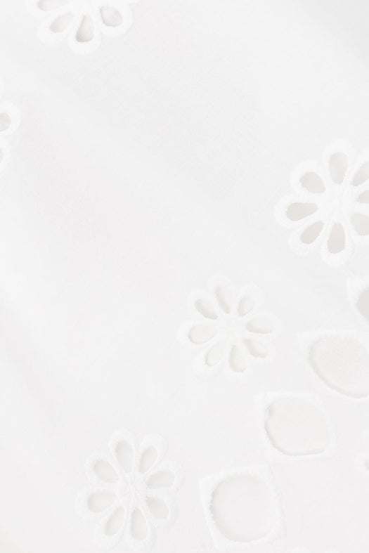 White Embroidered Front Tie Mini Aisha Dress – SABO