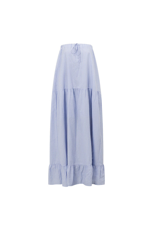 Bella Babydoll Maxi Dress - Blue – SABO