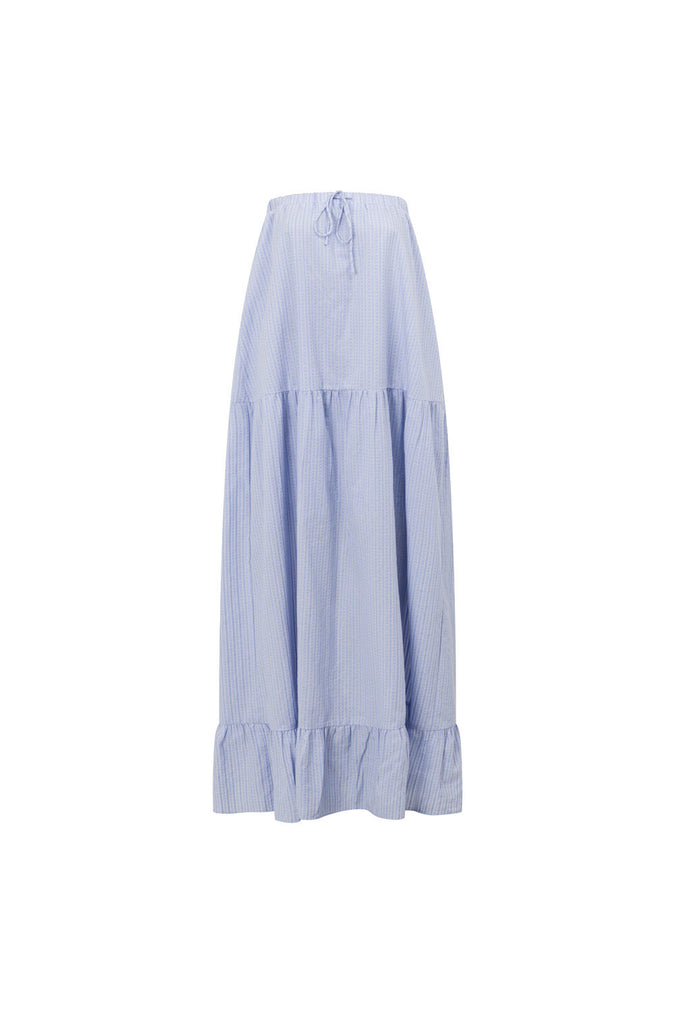 Bella Babydoll Maxi Dress - Blue – SABO