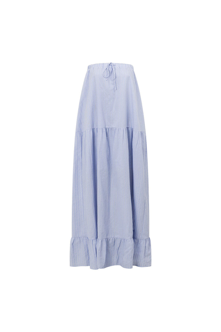 Bella Babydoll Maxi Dress - Blue – SABO