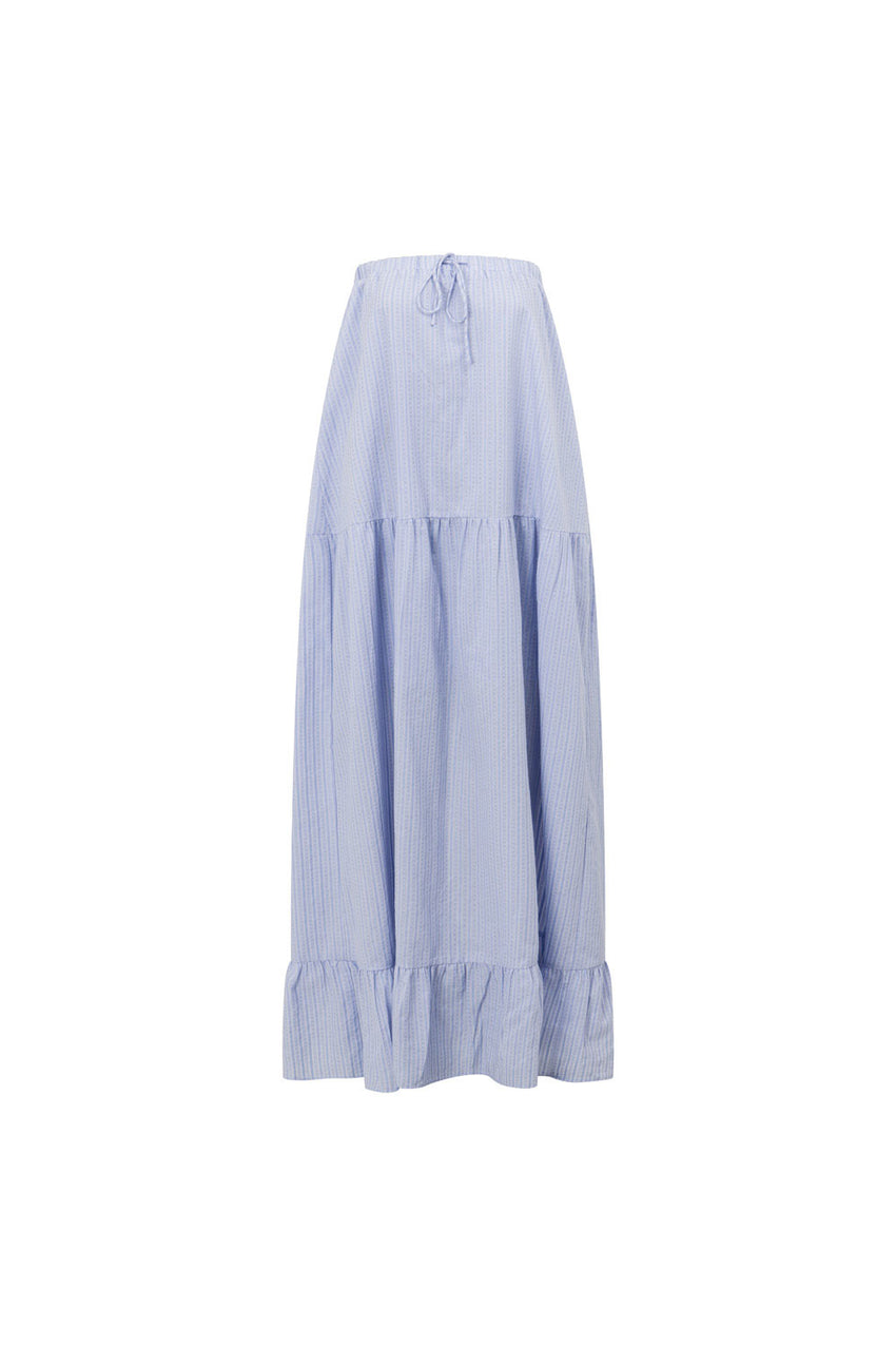 Bella Babydoll Maxi Dress - Blue – SABO
