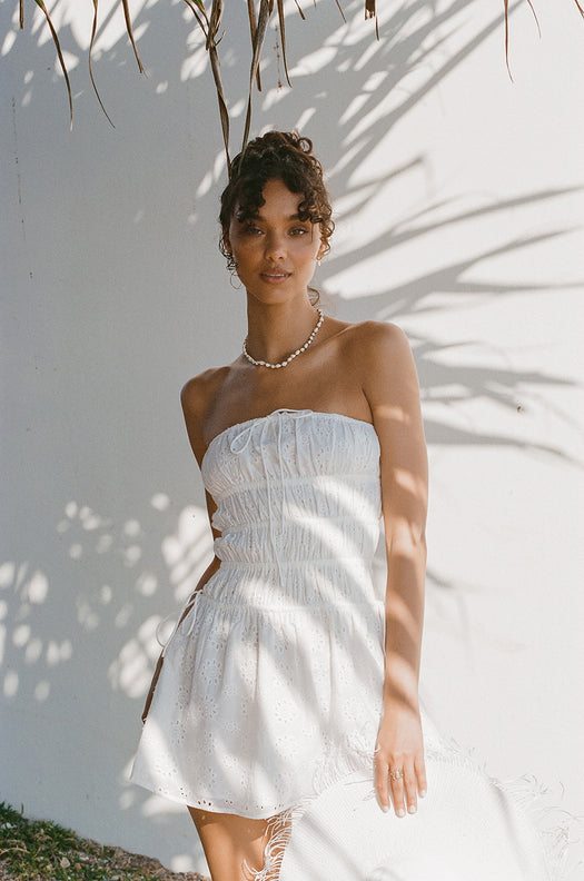Gabbi Mini Dress - White – SABO